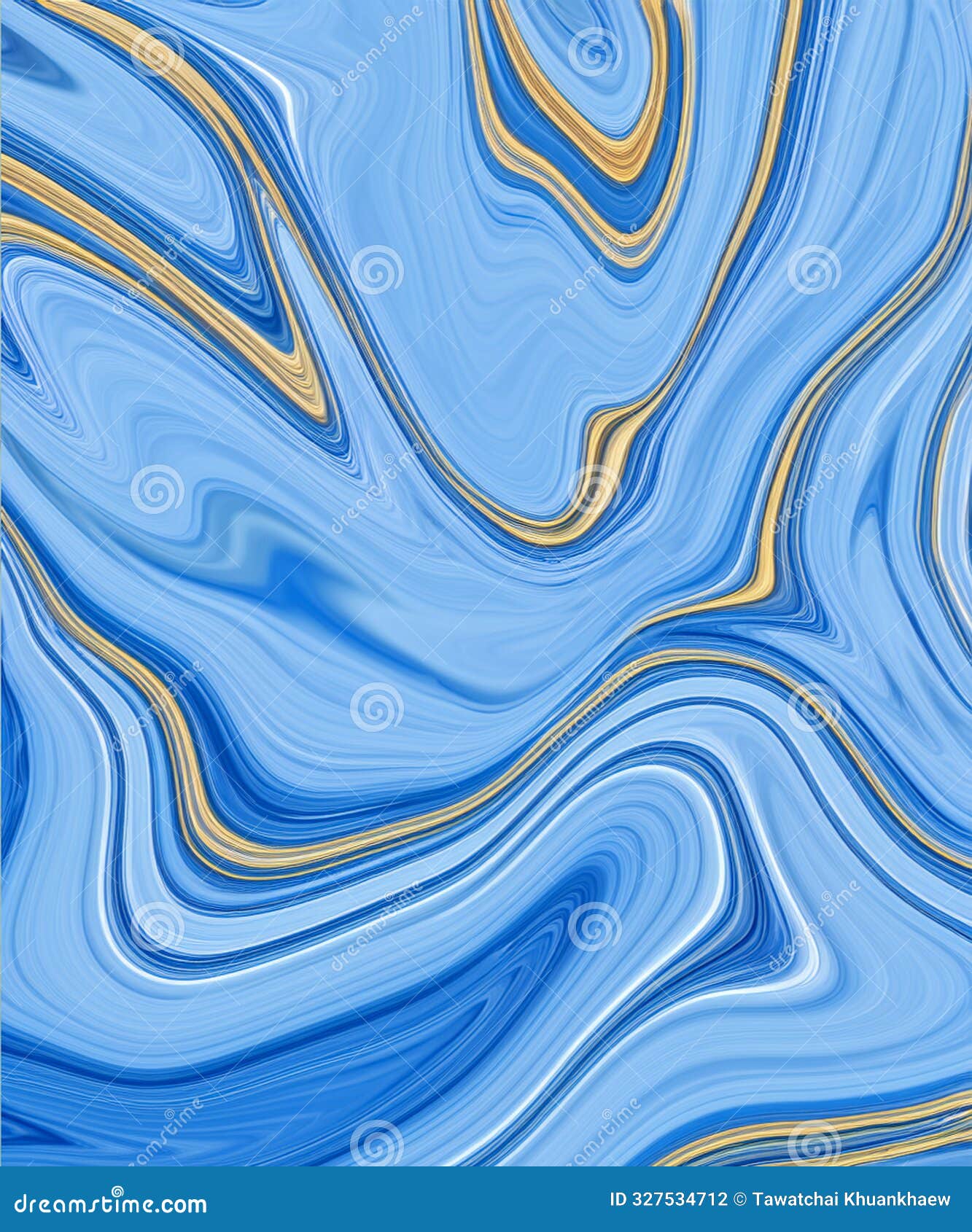Marbled Blue Abstract Background. Liquid Marble Pattern Stock Photo ...