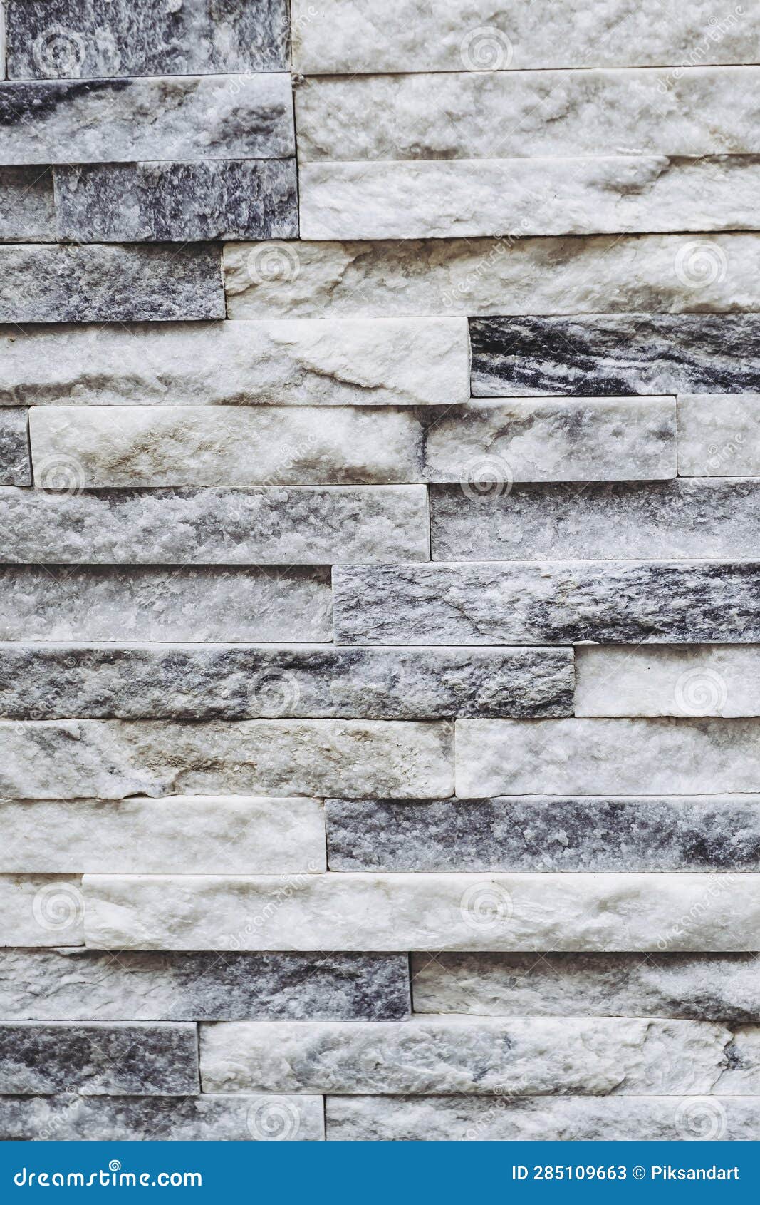 Marbled Gray Stone Brick Wall Stock Image - Image of decorative, brick ...