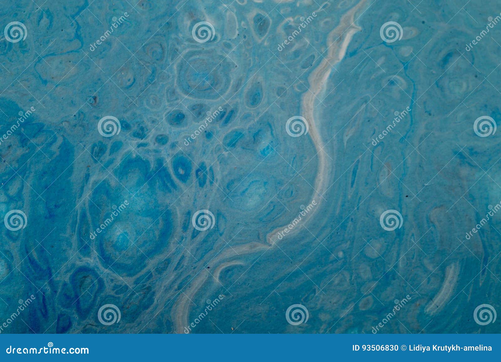 Marbled Marine Abstract Background. Liquid Acrylic Marble Pattern ...
