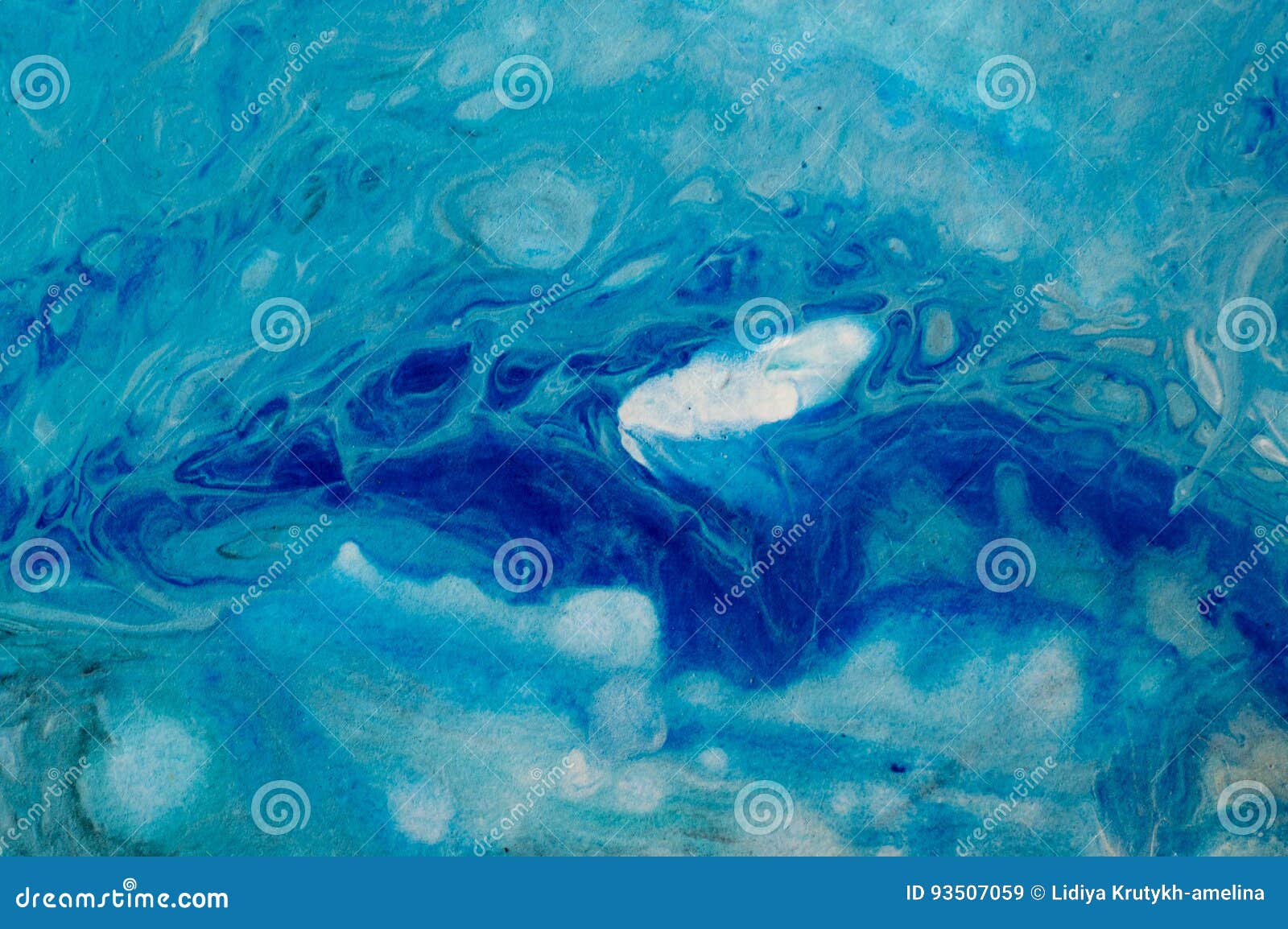 Marbled Marine Abstract Background. Liquid Acrylic Marble Pattern Stock ...