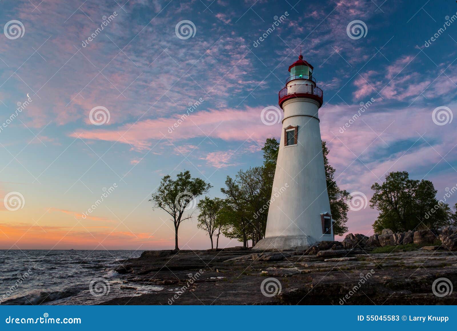 Marblehead Lighthouse in Ohio Stock Image - Image of lighthouse, erie ...