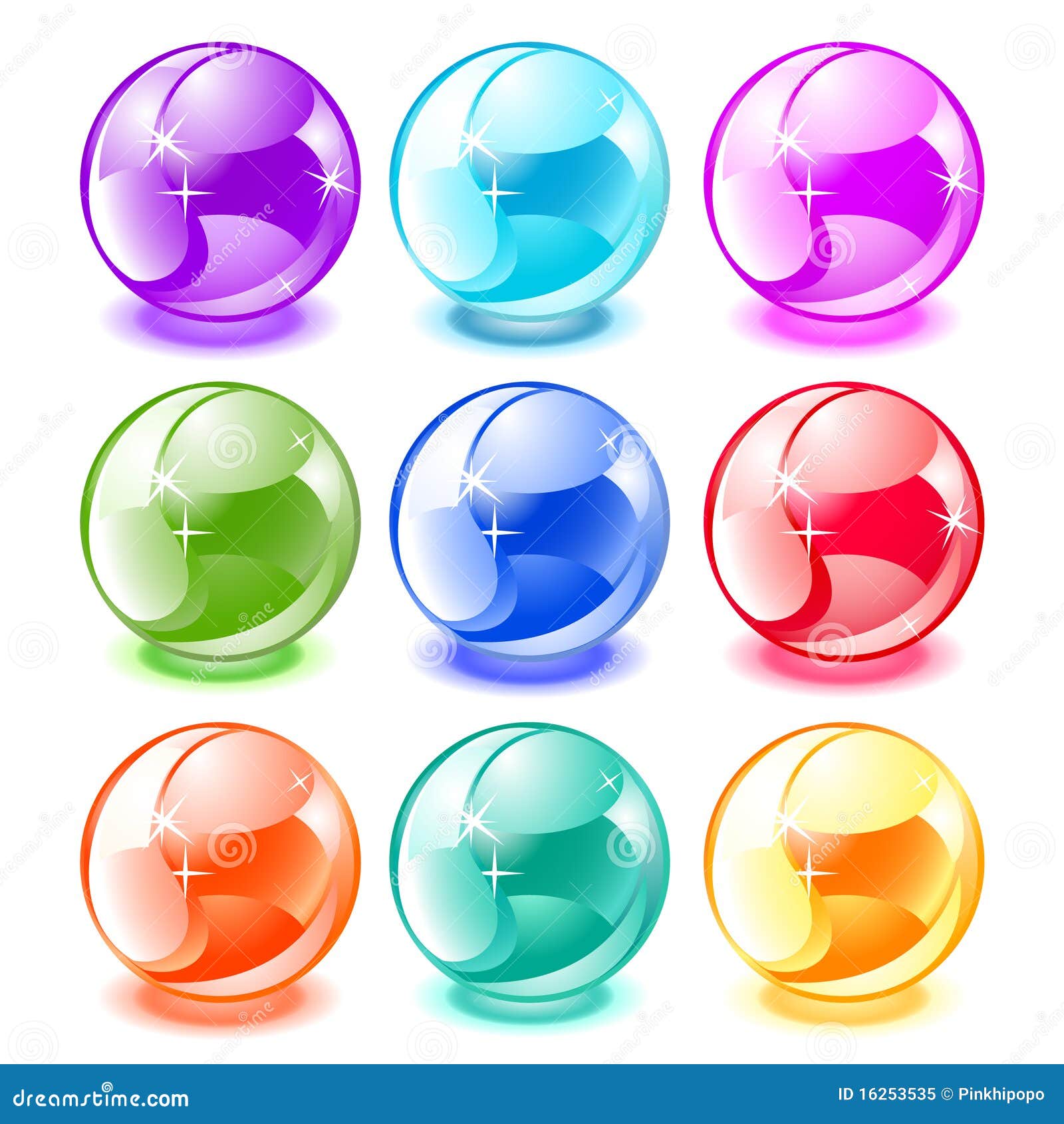 Marbles Cartoon Vector | CartoonDealer.com #16253535