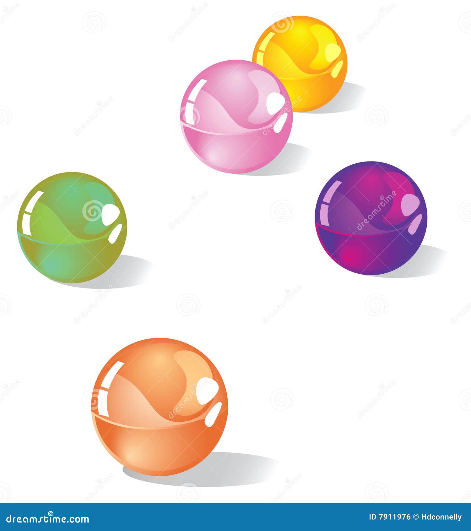 Marbles stock vector. Illustration of gradient, yellow - 7911976