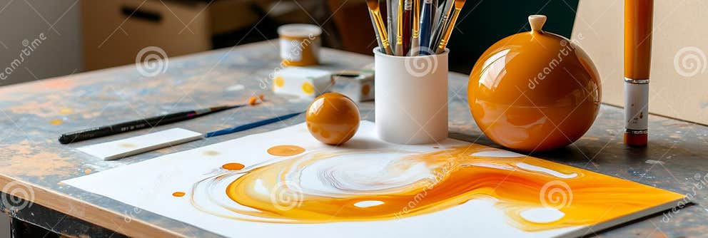 Marbling Art Table Pattern Study Abstract Marbling Artwork in Vibrant ...