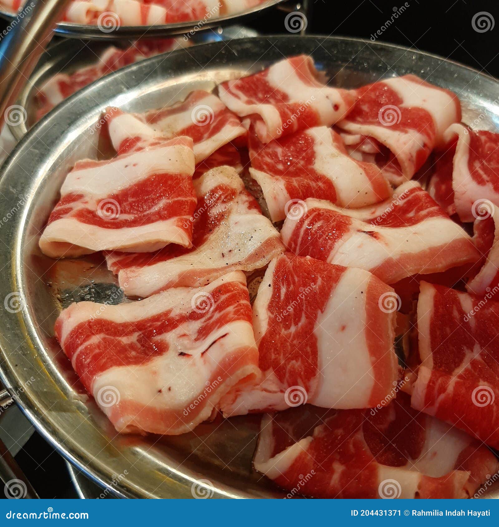Marbling Beef with Salt N Pepper for Grill Stock Image - Image of beef ...