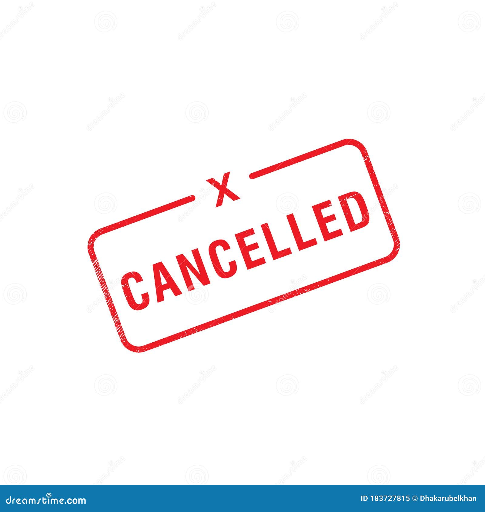 Marca Cancelada. Signo De Marca Cancelada Ilustración del Vector ...