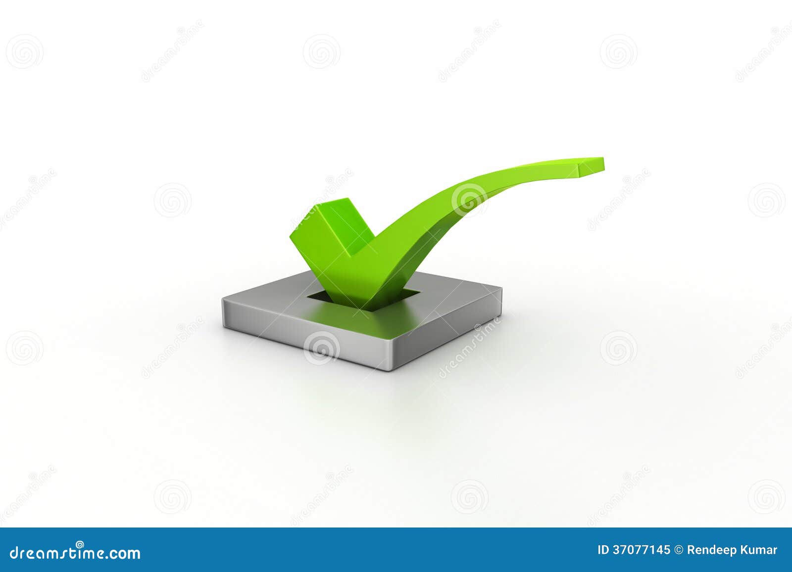 Marca Correcta En El Fondo Blanco Stock de ilustración - Ilustración de ...