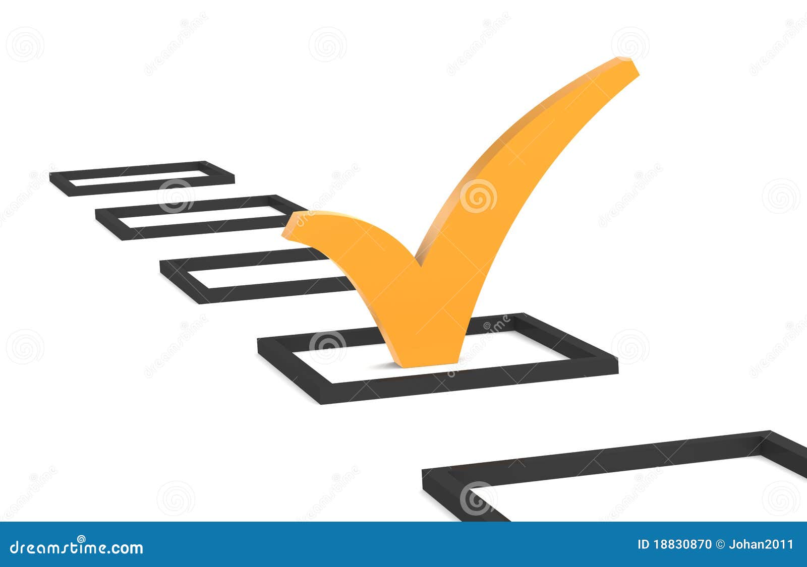 Marca de cotejo stock de ilustración. Ilustración de problema - 18830870