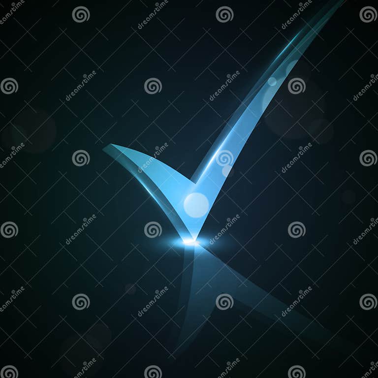 Marca de cotejo ilustración del vector. Ilustración de brillante - 23086646