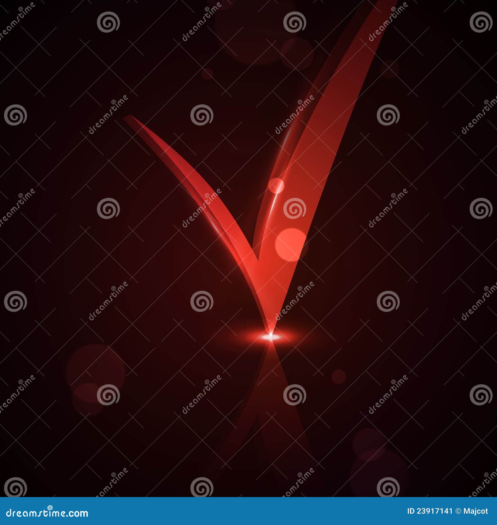 Marca de cotejo ilustración del vector. Ilustración de hecho - 23917141