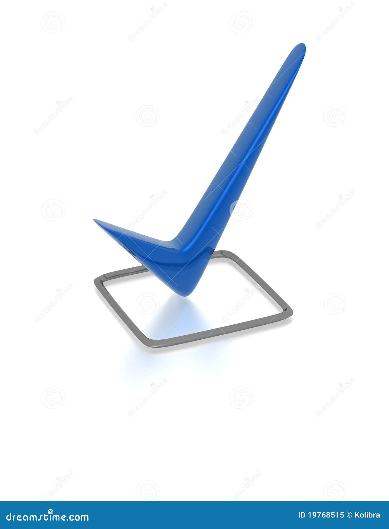 Marca de cotejo azul stock de ilustración. Ilustración de imagen - 19768515