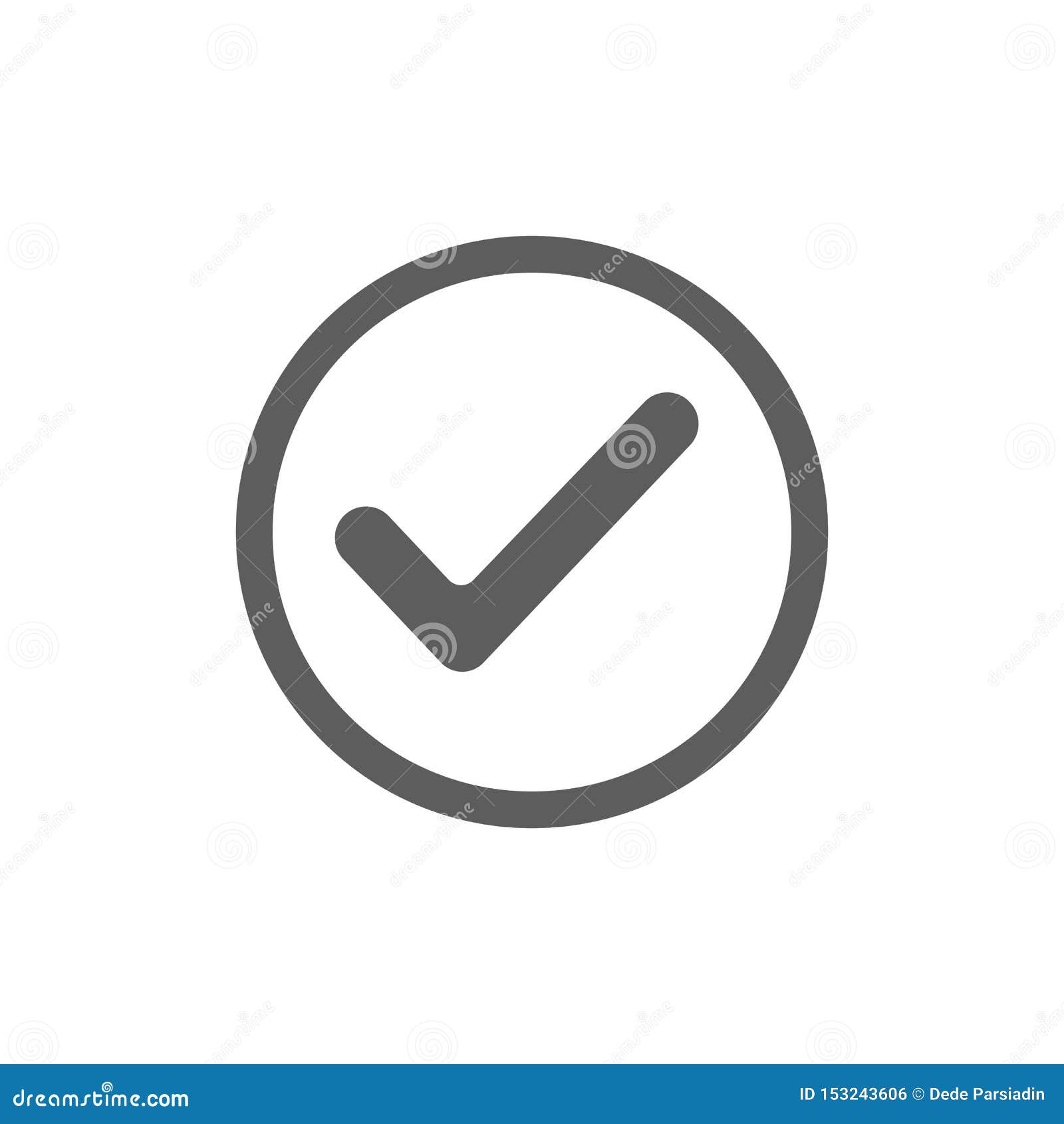 Marca de cotejo ilustración del vector. Ilustración de correcto - 153243606