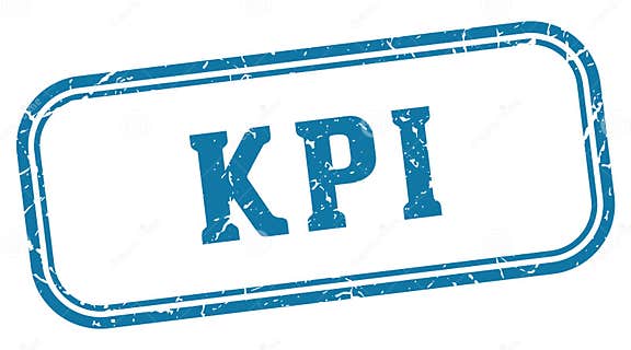 Marca De Kpi. Marca Rectangular Kpi Sobre Fondo Blanco Ilustración del ...