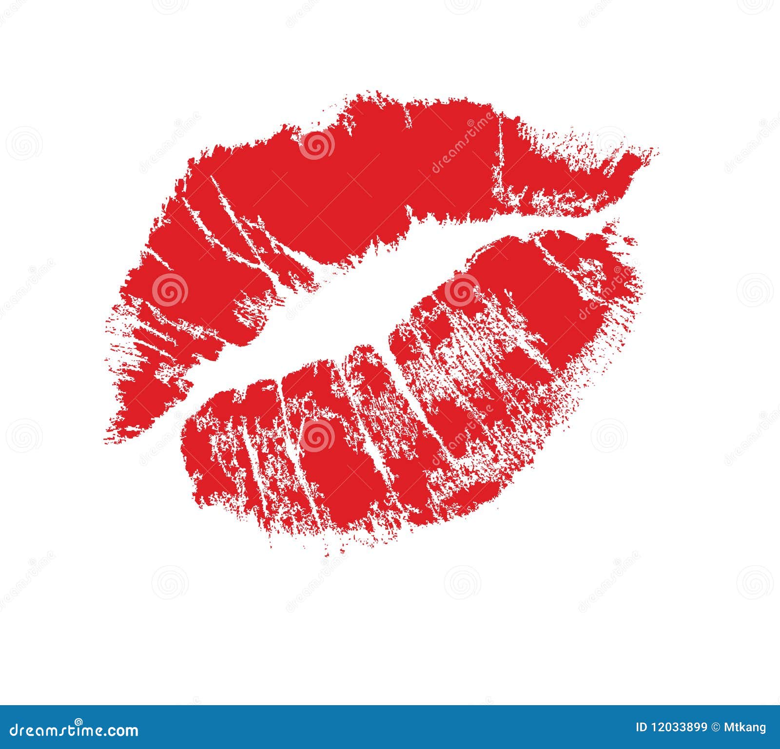 Marca de los labios ilustración del vector. Ilustración de labio - 12033899