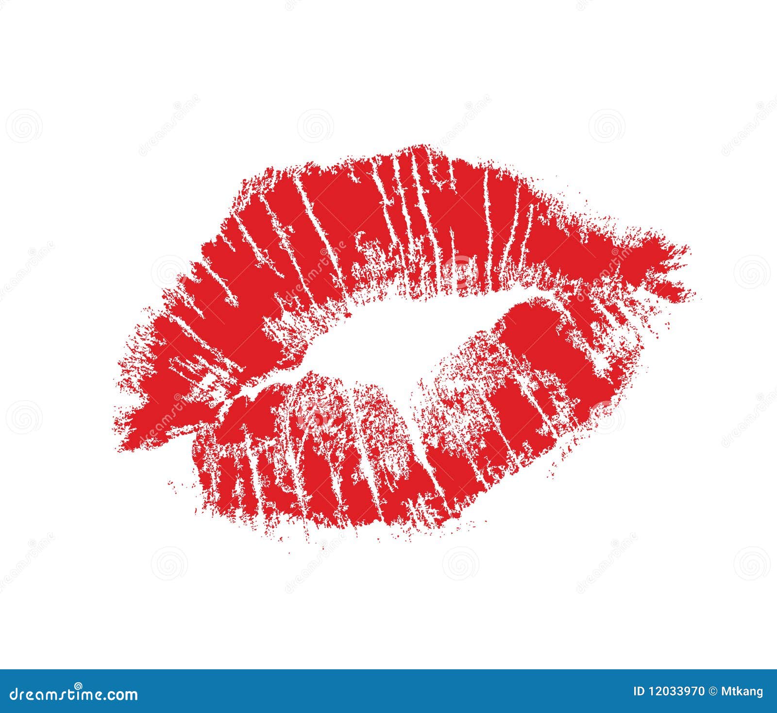 Marca de los labios ilustración del vector. Ilustración de labio - 12033970