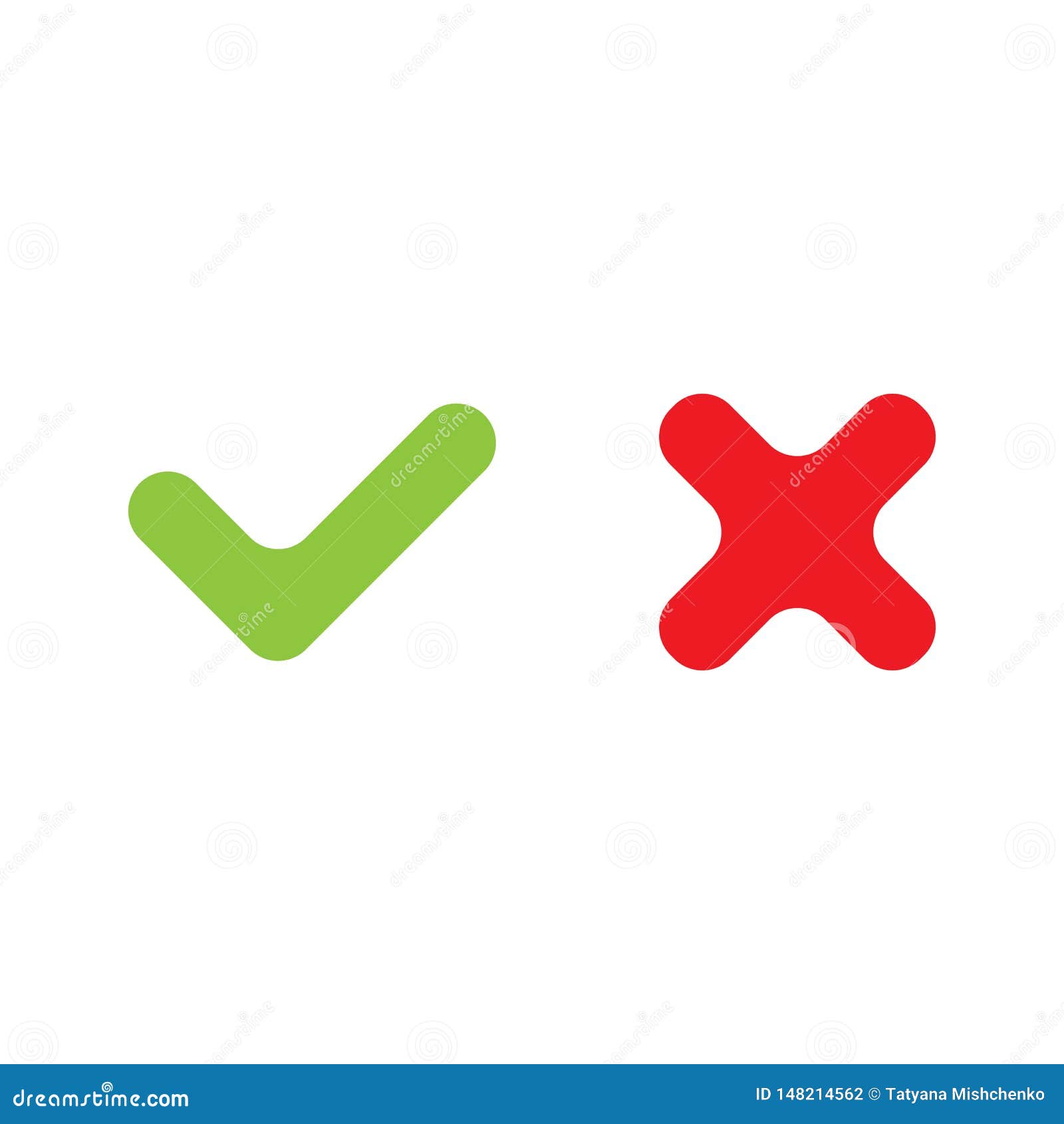 Marca De Verificaci?n Correcta E Incorrecta Del Vector Stock de ...