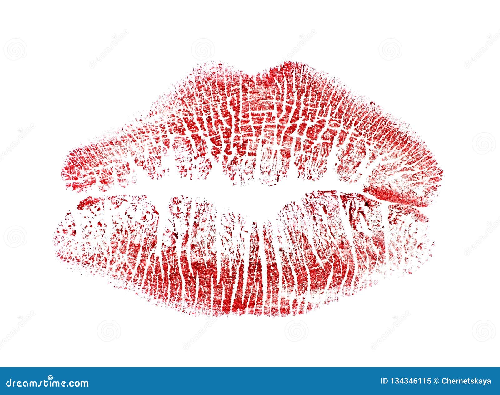 Marca Del Beso De La Barra De Labios Del Color Imagen de archivo ...