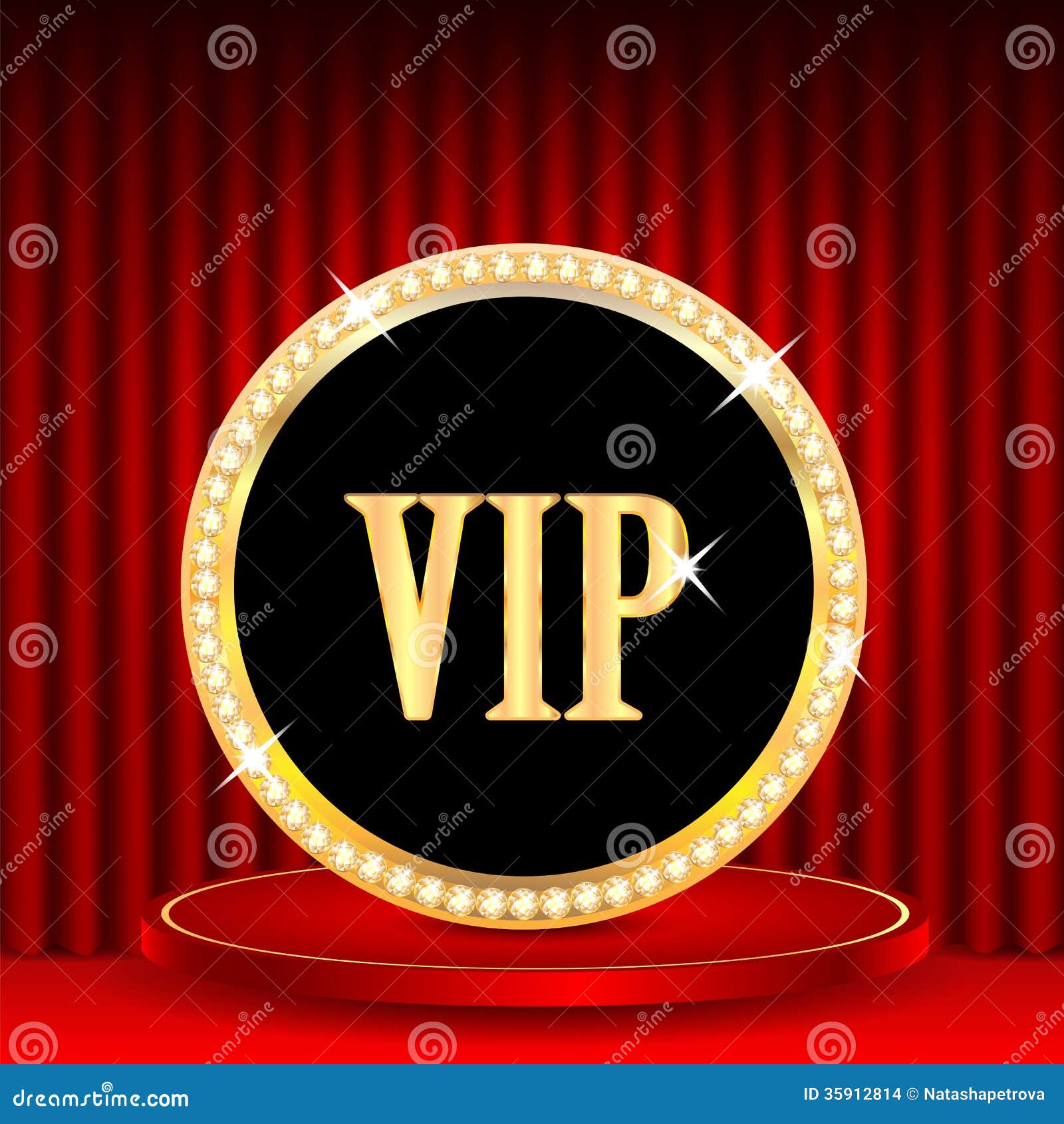 Marca del VIP ilustración del vector. Ilustración de joya - 35912814