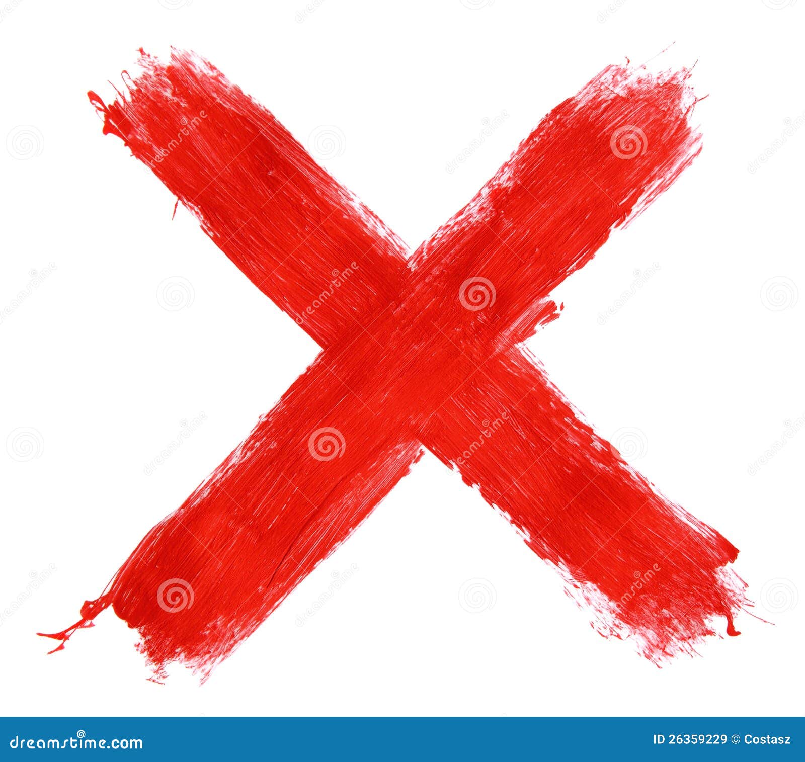 Marca pintada de X imagen de archivo. Imagen de pintura - 26359229