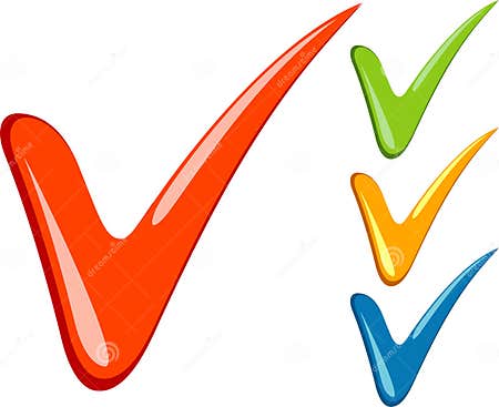 Marcas de cotejo ilustración del vector. Ilustración de checklist ...