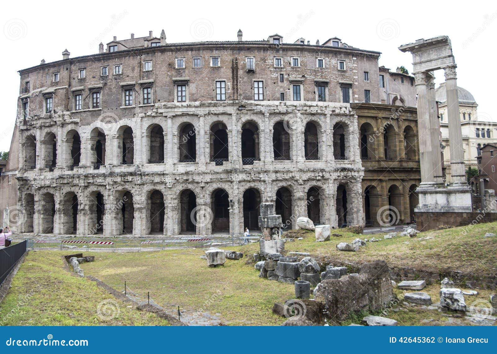 Marcello Theater, old Rome editorial photography. Image of marcello ...