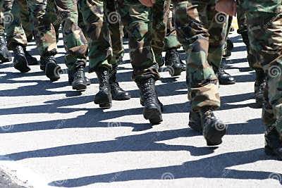 March stock photo. Image of army, stride, american, marine - 316908