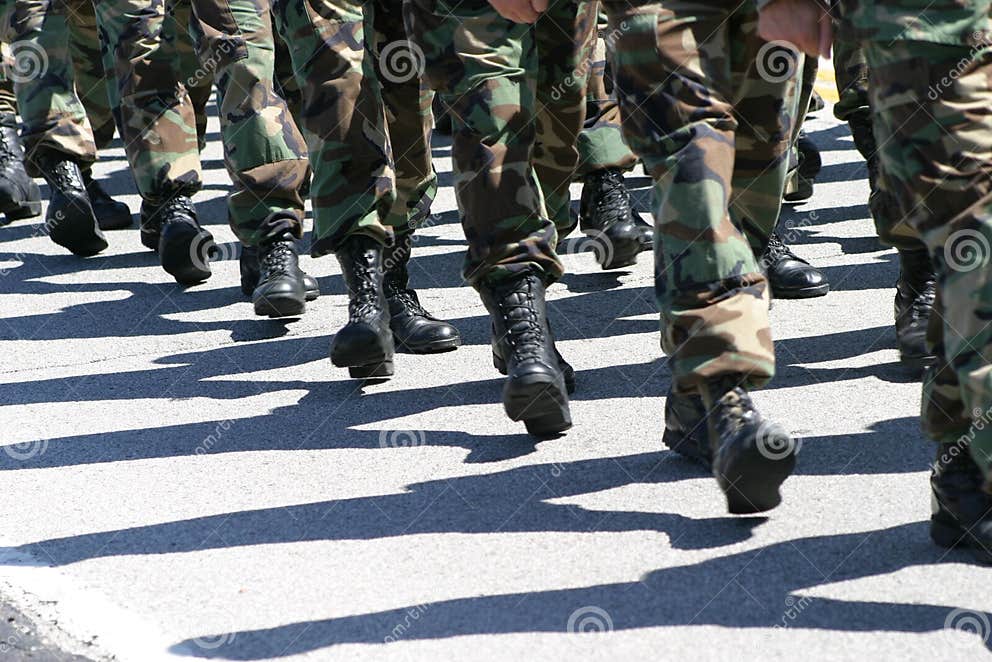 March stock photo. Image of army, stride, american, marine - 316908