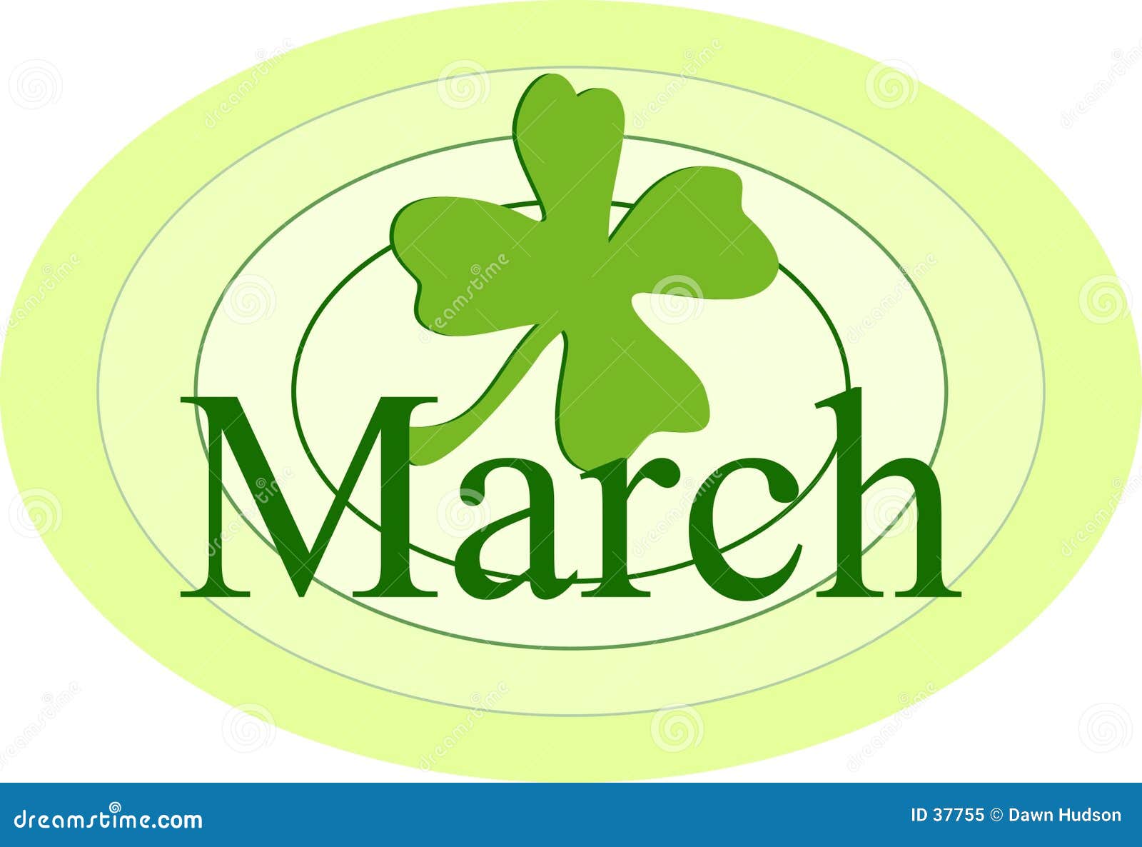 March stock vector. Illustration of clover, holidays, months - 37755