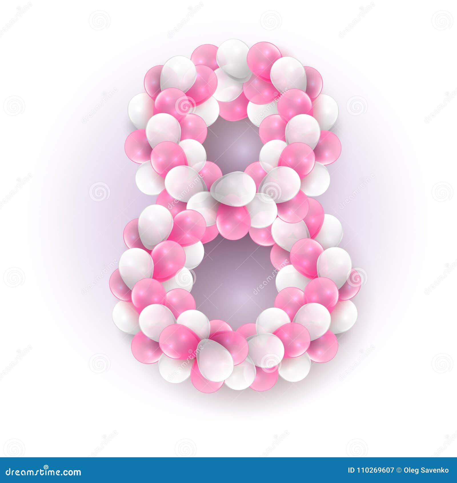 March 8 Balloons. Vector Clip Art Illustration. Stock Vector ...