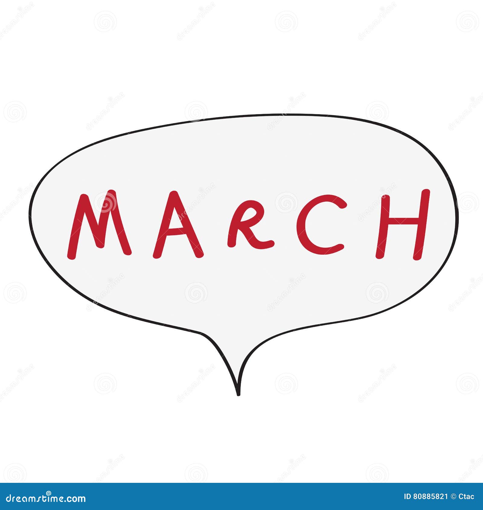 March bubble stock illustration. Illustration of original - 80885821