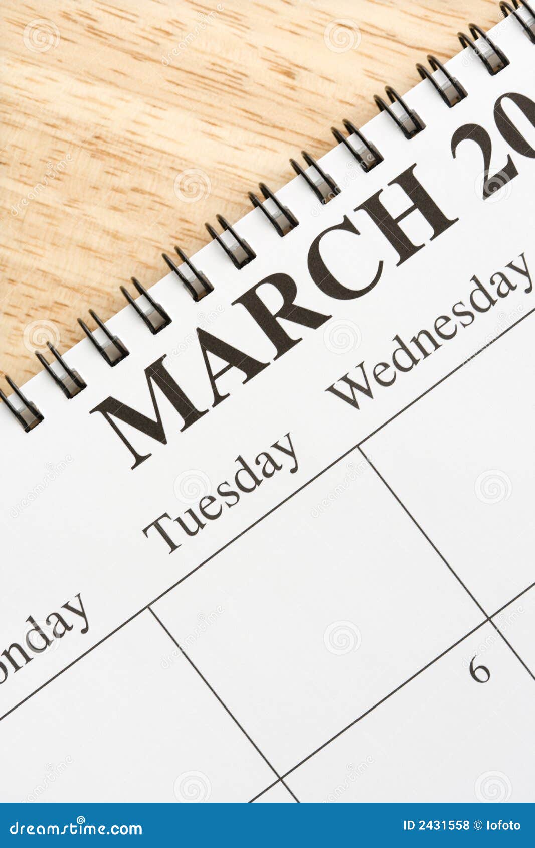 March on calendar. stock photo. Image of month, close - 2431558