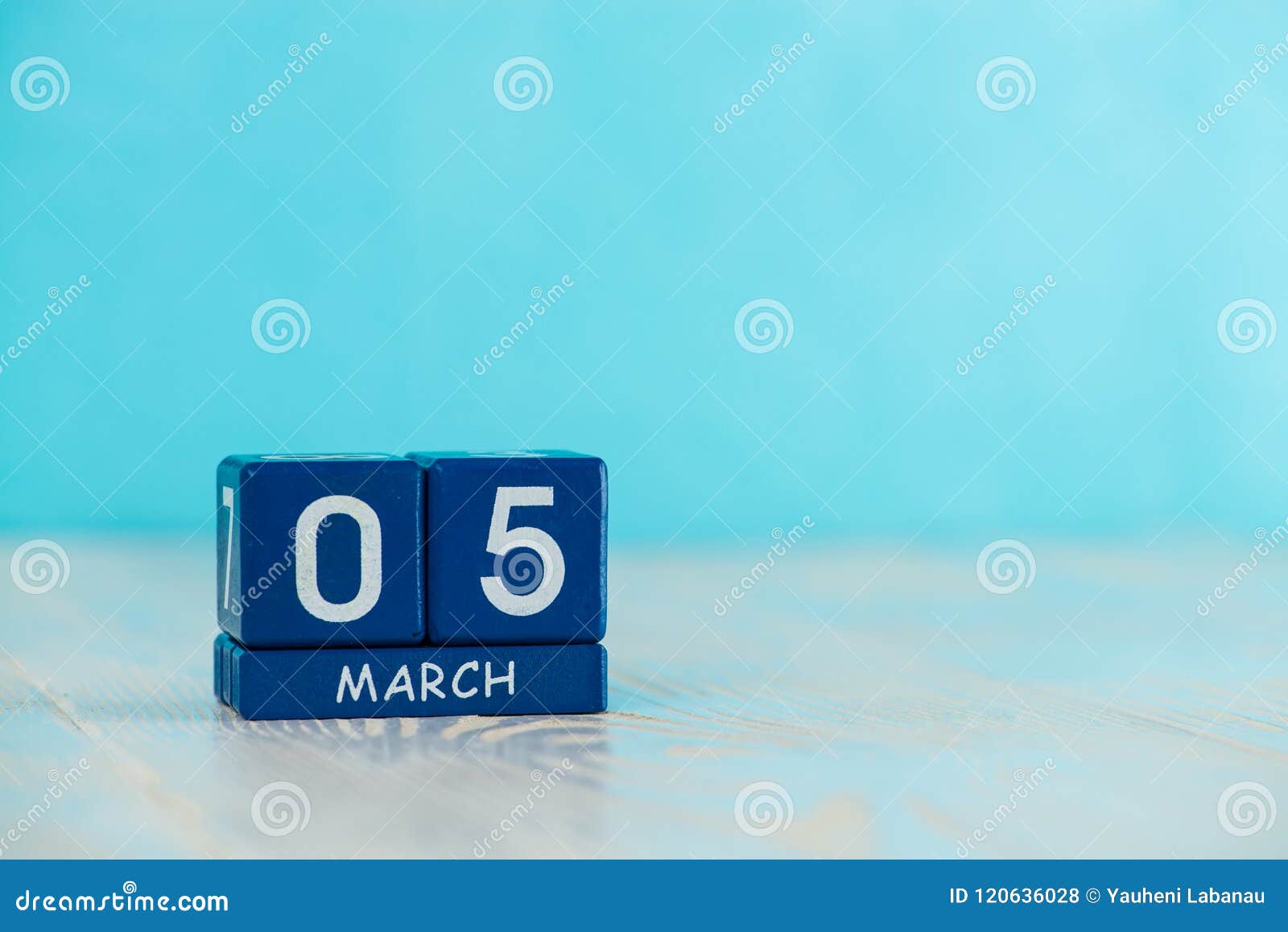 March 5 Calendar, Concept with Copy Space Stock Photo - Image of copy ...