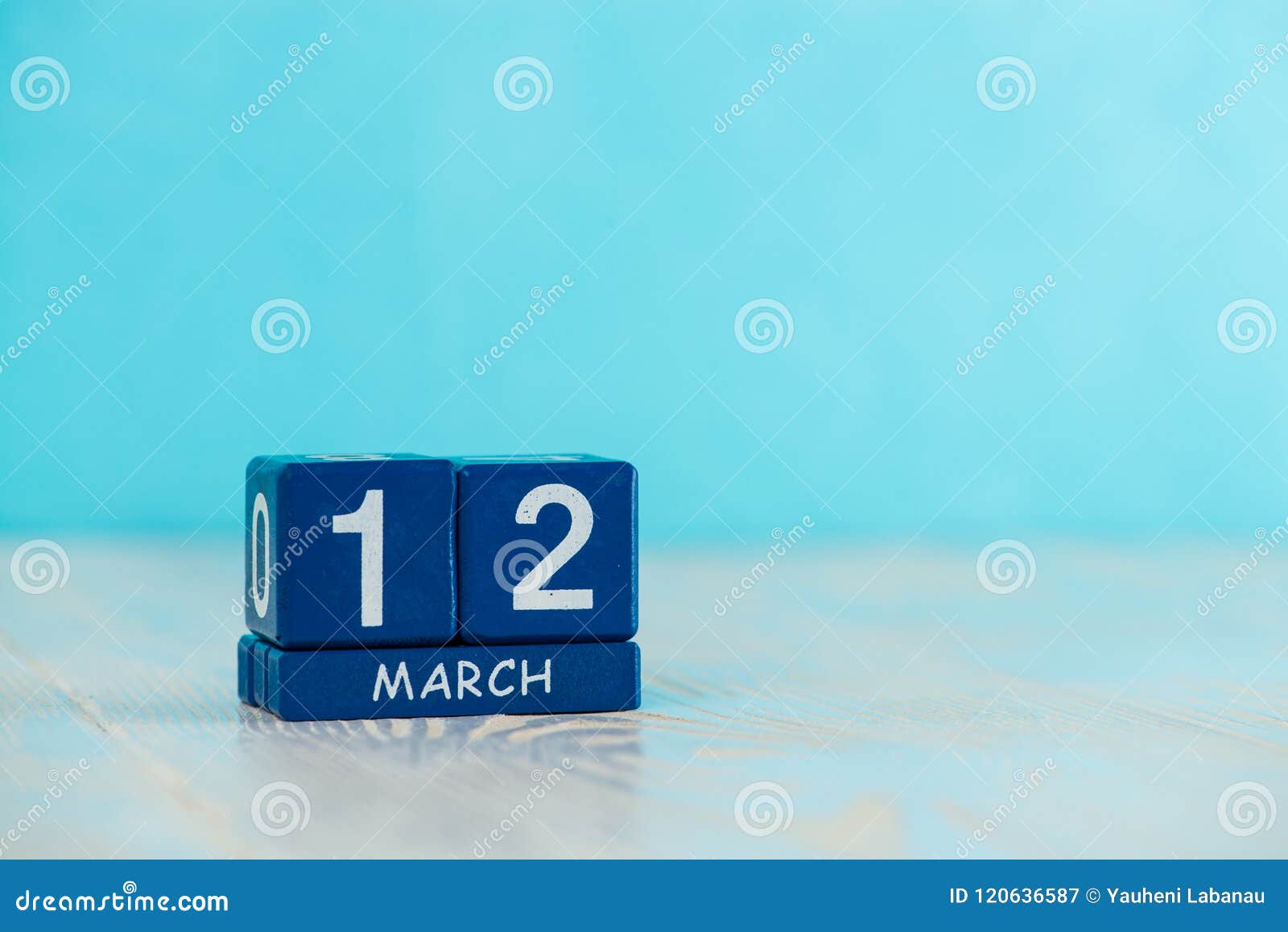 March 12 Calendar, Concept with Copy Space Stock Image - Image of ...