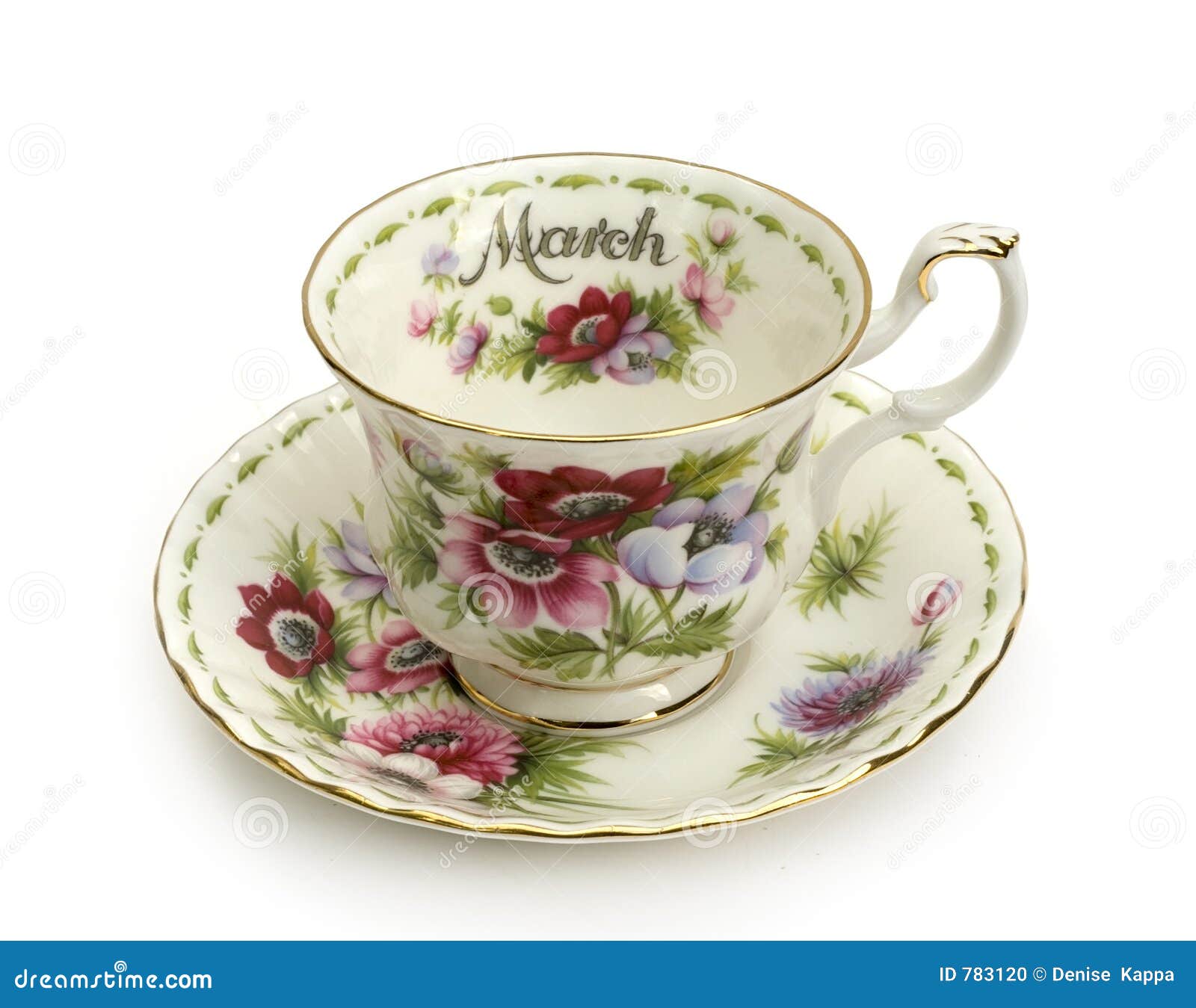March Cup and Saucer stock photo. Image of teacup, sweet - 783120