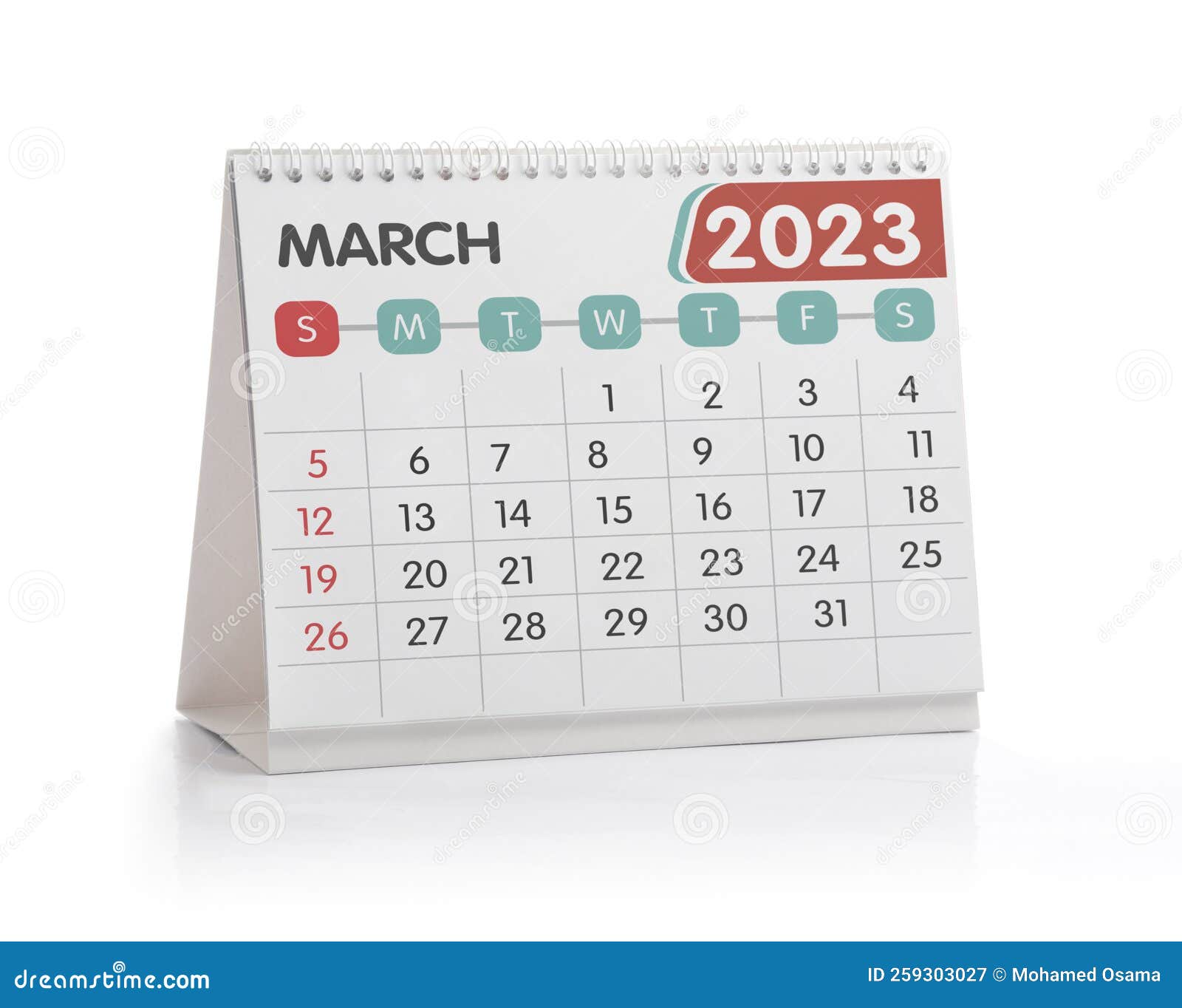 The March 2023 Desk Calendar For The Organizer To Plan And Reminder ...