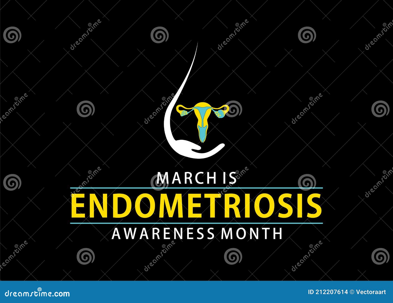 March is Endometriosis Awareness Month Stock Vector - Illustration of ...