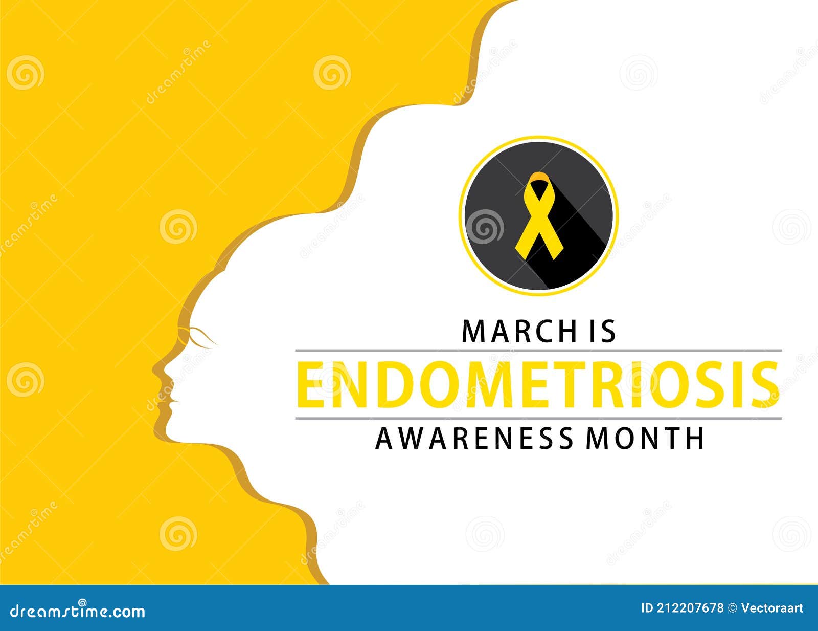 March is Endometriosis Awareness Month Stock Vector - Illustration of ...