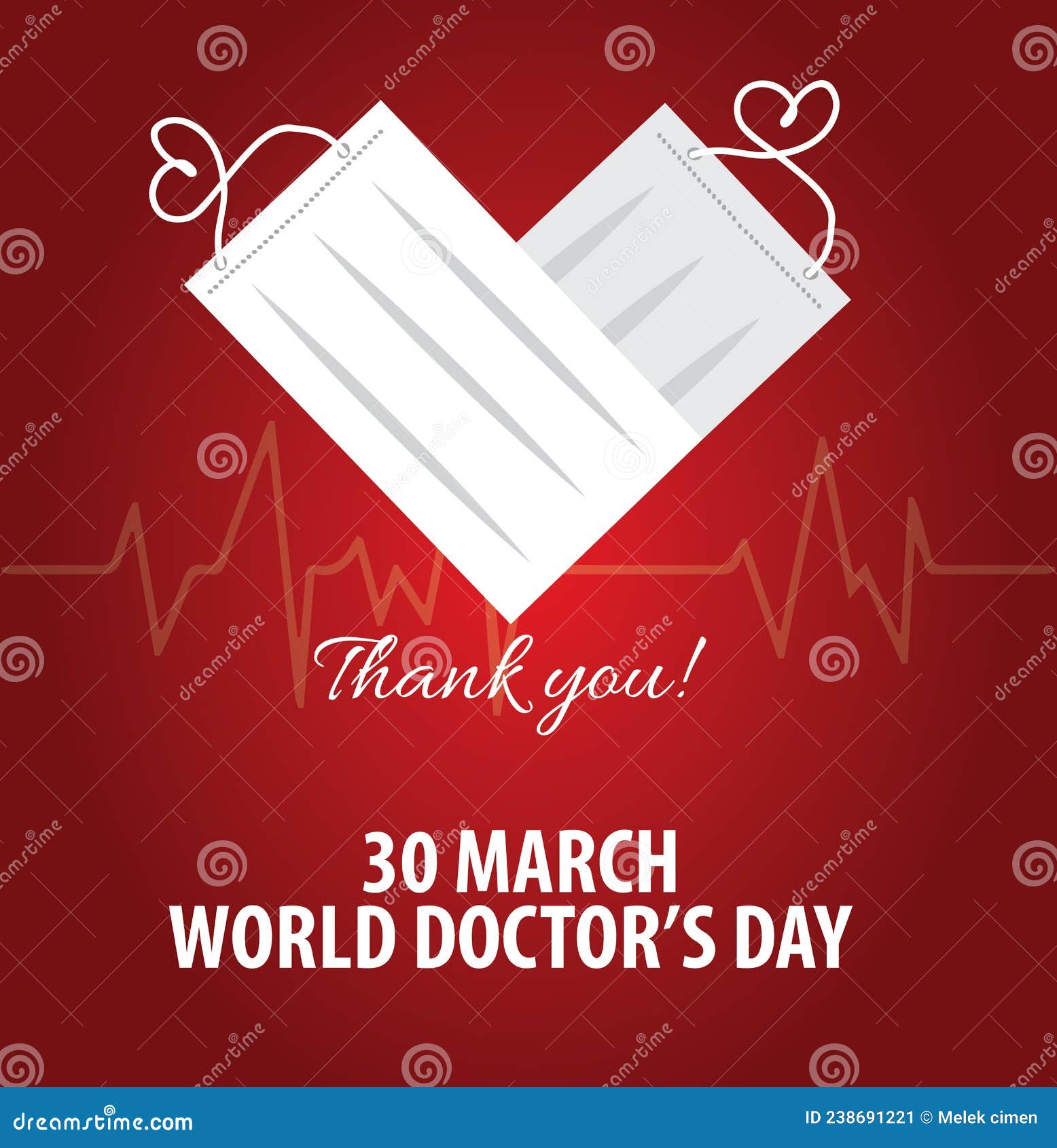 30 March, Happy World Doctors Day Stock Vector - Illustration of ...