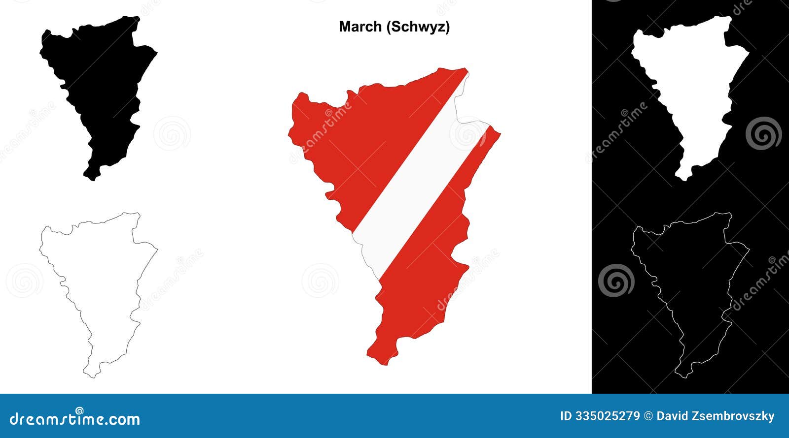 March outline map stock illustration. Illustration of blank - 335025279