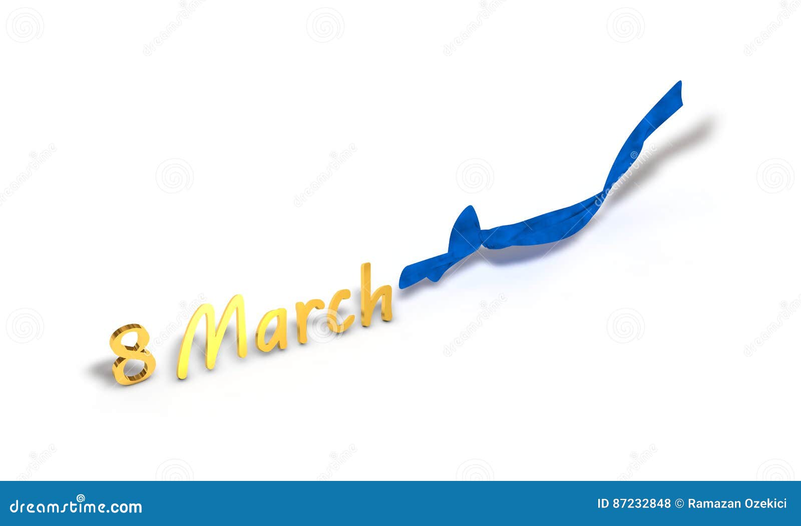8 March Text,abstract Object ,background 3d Stock Illustration ...