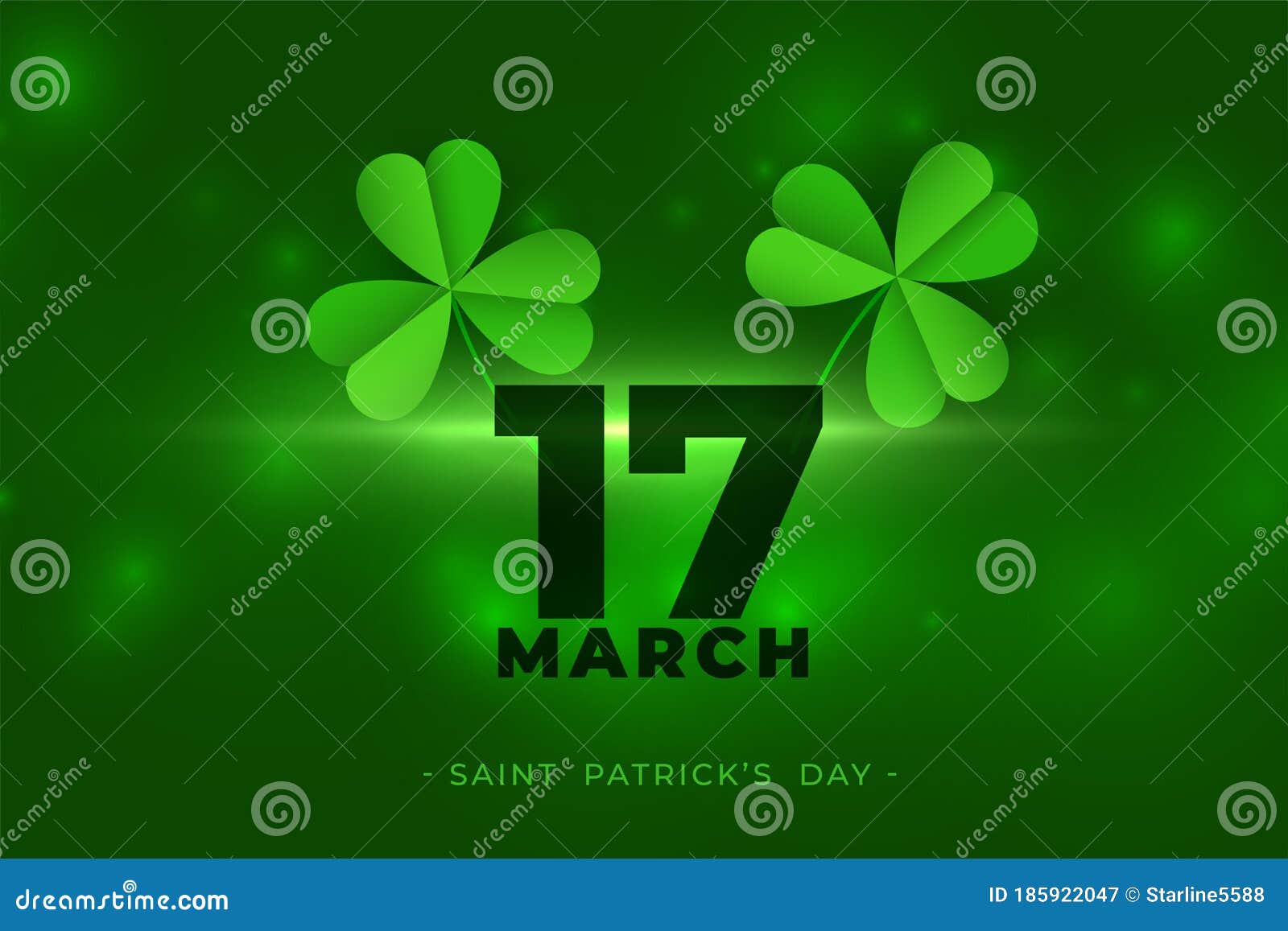 March 17th Happy Saint Patricks Day Background Stock Vector ...