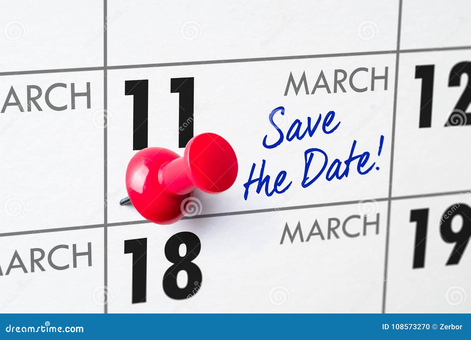 March 11 stock photo. Image of note, memory, deadline - 108573270