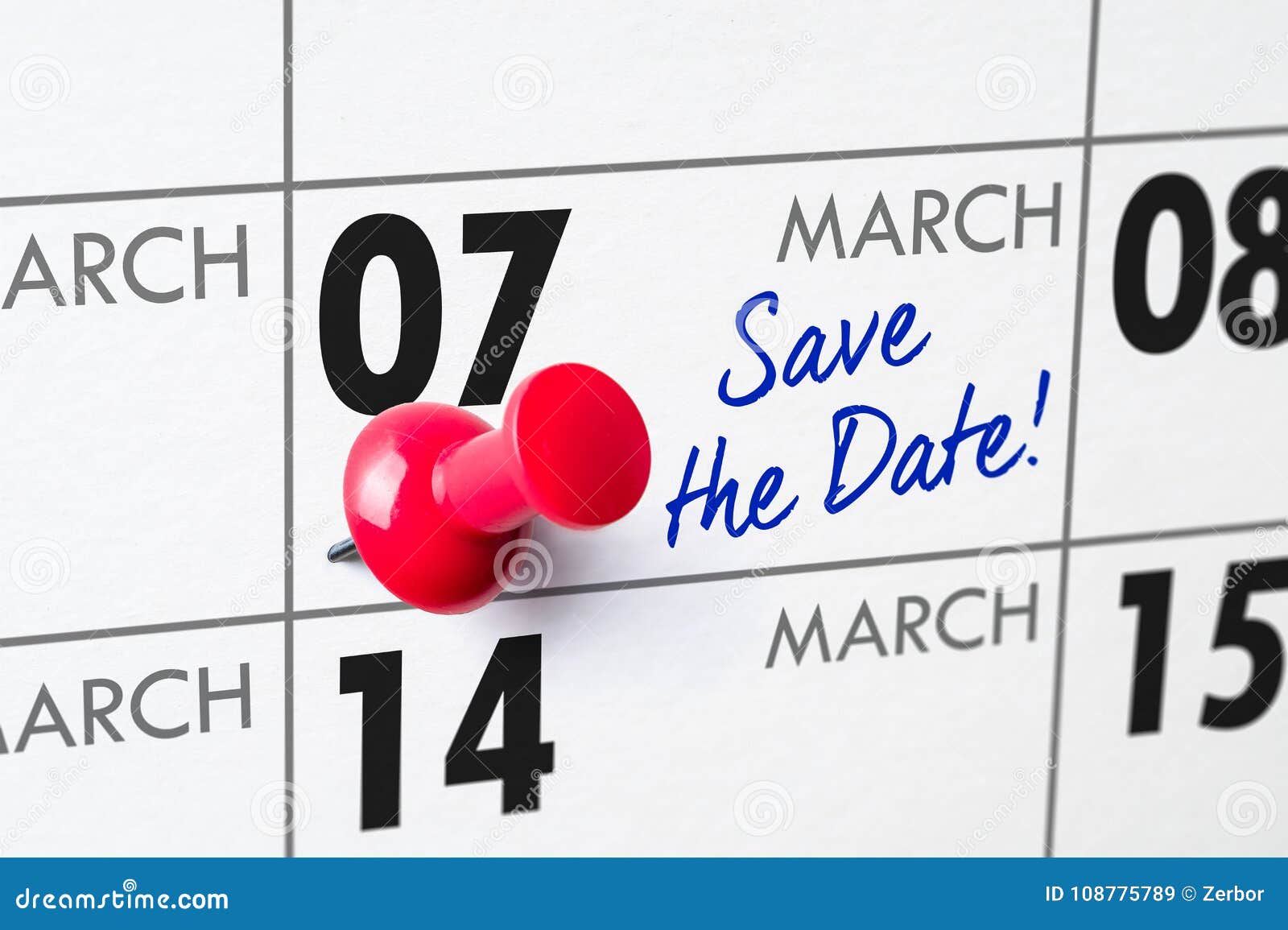 March 07 stock image. Image of office, management, planner - 108775789