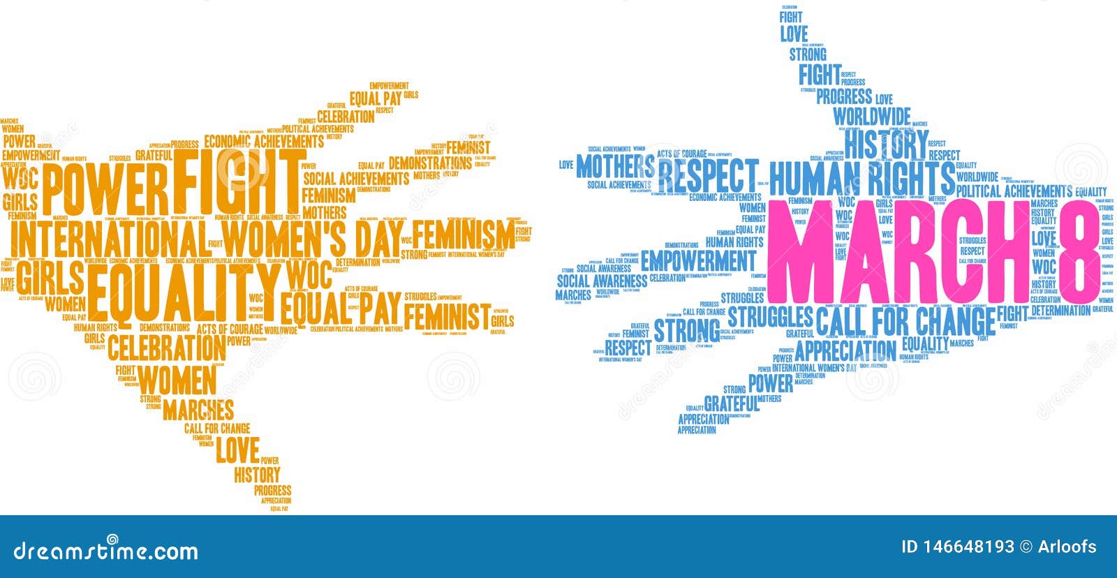 March 8 Word Cloud stock vector. Illustration of change - 146648193