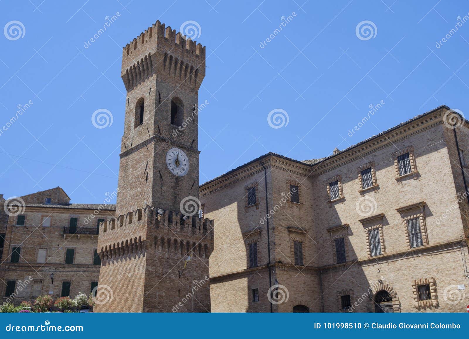 Marche Di Ostra, Italia Alla Mattina Fotografia Stock - Immagine di ...