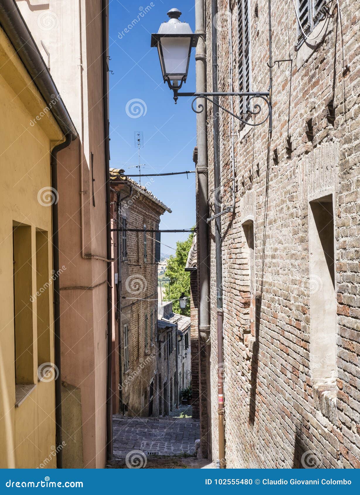 Marche Di Ostra, Italia Alla Mattina Fotografia Stock - Immagine di ...