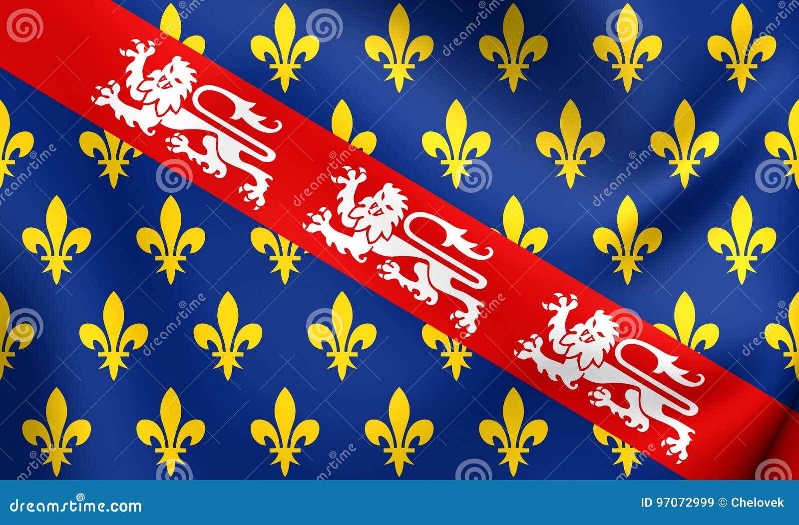 Marche Flag, France. stock illustration. Illustration of marche - 97072999