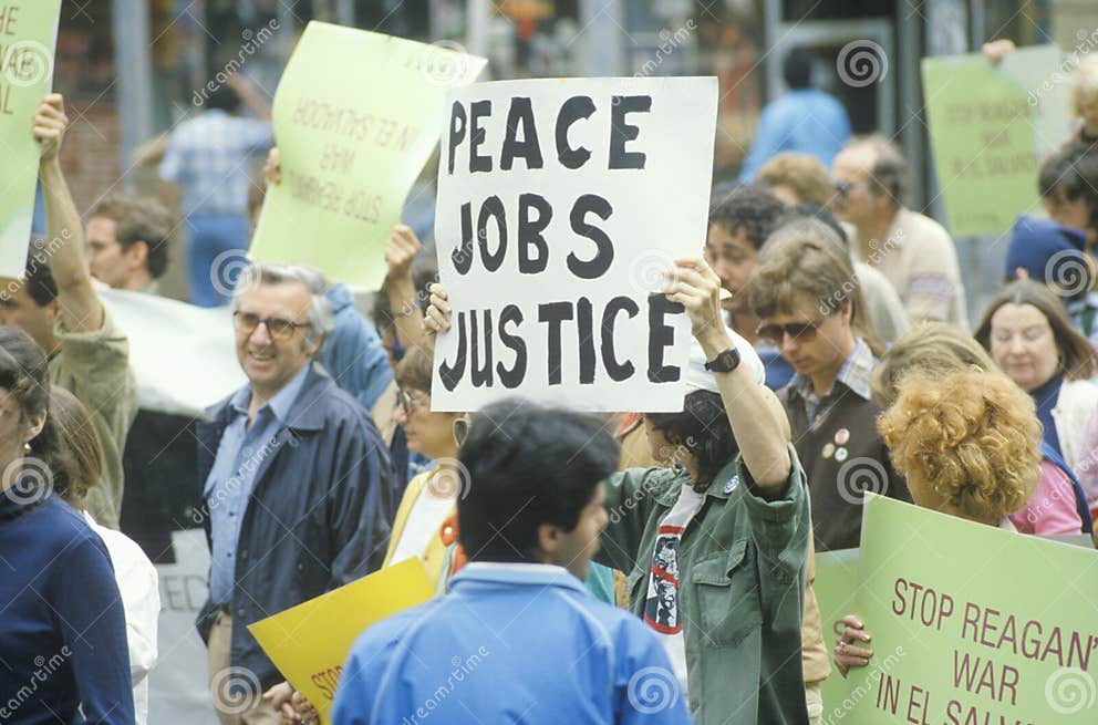 Marchers at peace rally editorial stock photo. Image of activists ...