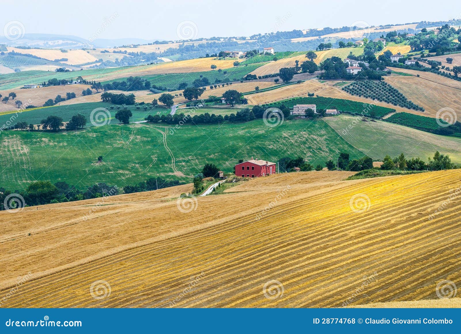 Marches (Italy), landscape stock photo. Image of panorama - 28774768