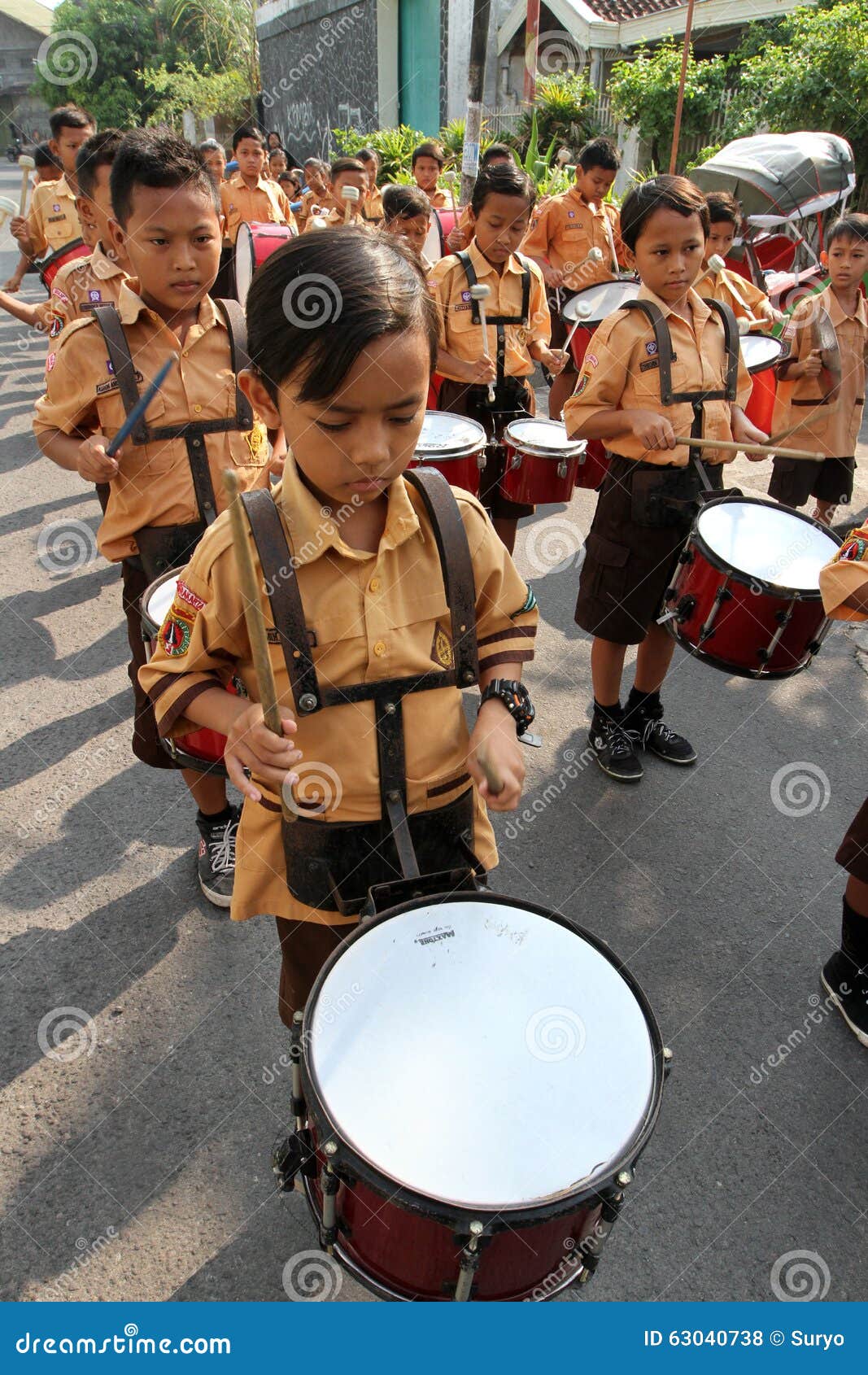 Marching band editorial stock photo. Image of outside - 63040738